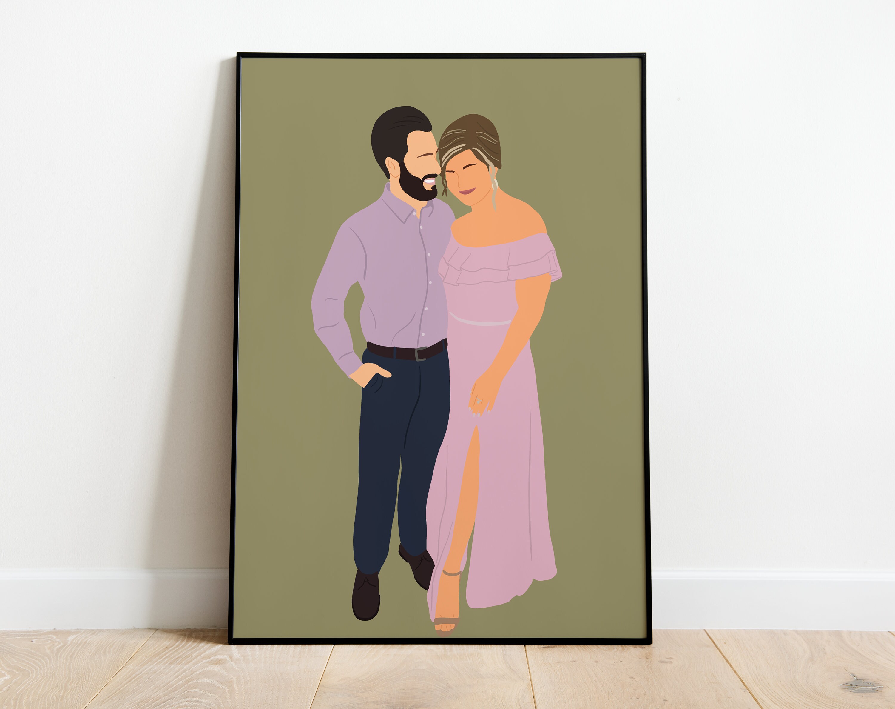 Faceless Portrait Custom Illustration Personalised Photo - Etsy Australia
