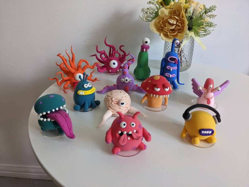 Eyeclop the Cyclops. Clay Alien Figure - Etsy