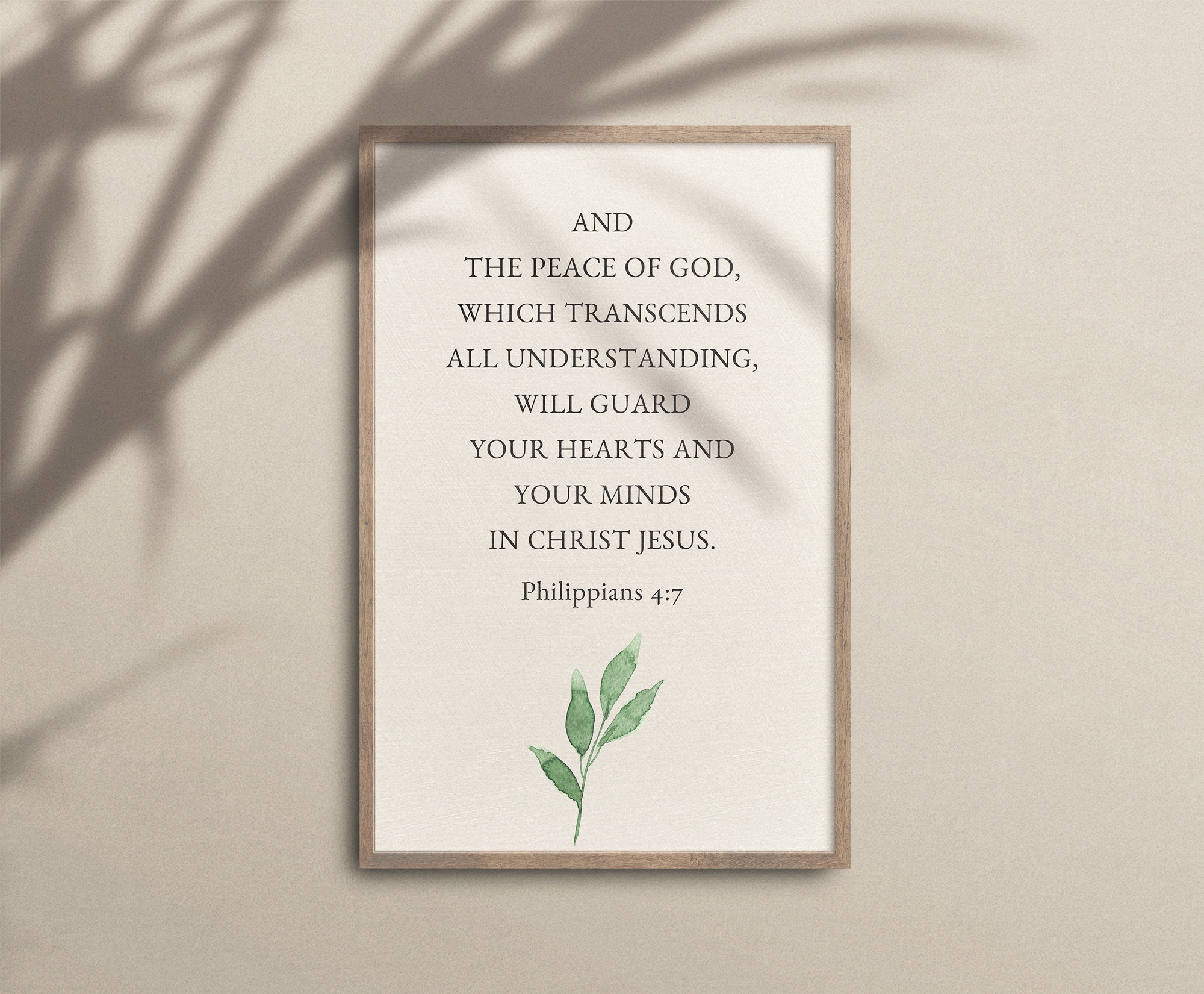 Do Not Be Anxious About Anything Bible Verse Printable Wall Art, Set of ...