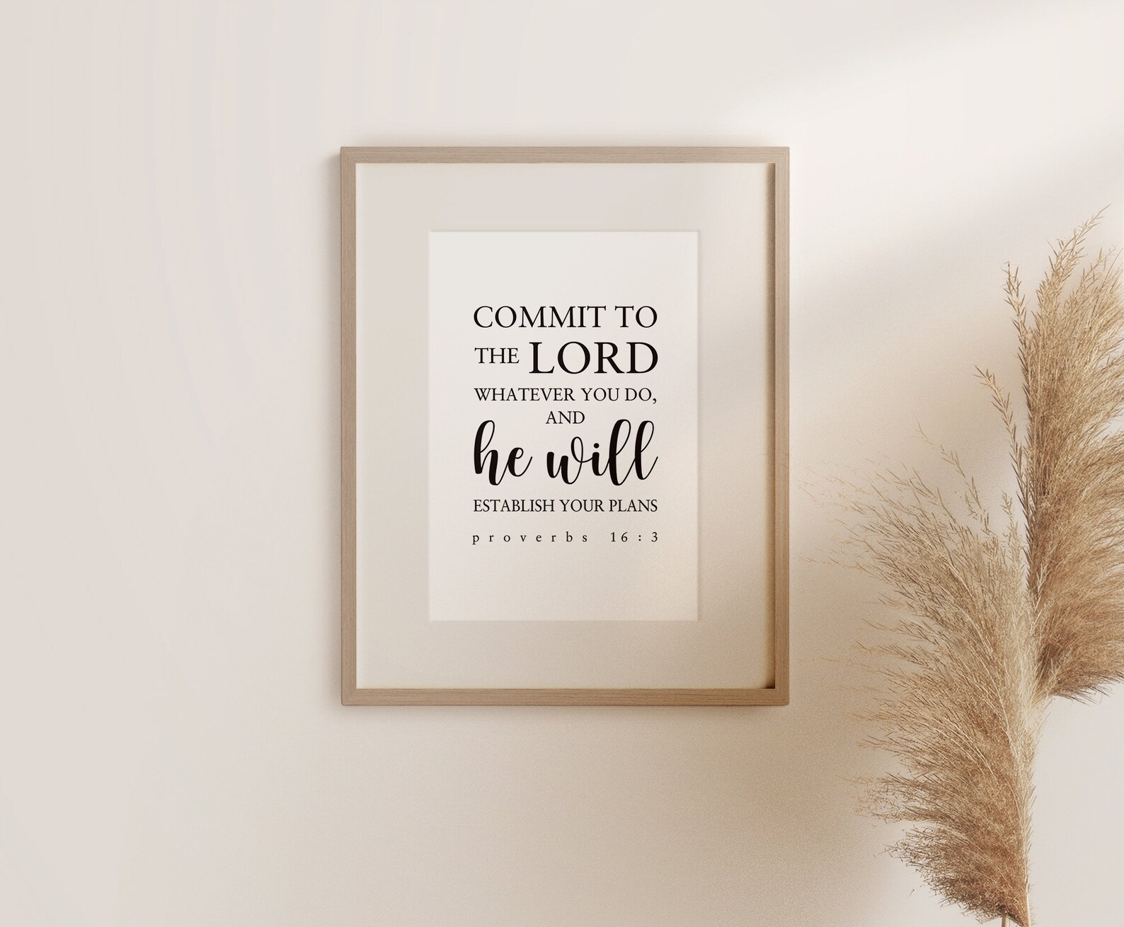 Commit to the Lord Whatever You Do and He Will Establish Your Plans ...