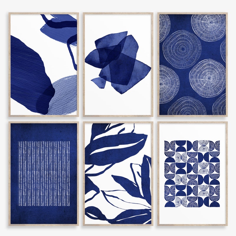 Royal Blue Wall Art - Etsy