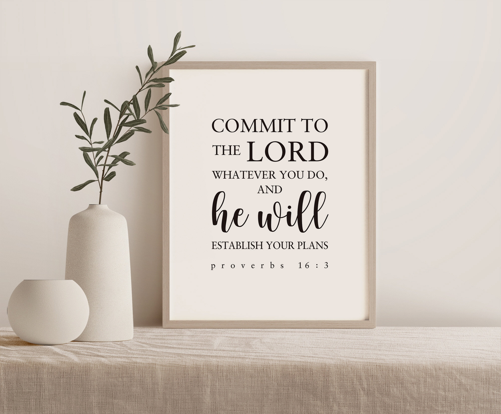Commit to the Lord Whatever You Do and He Will Establish Your Plans ...