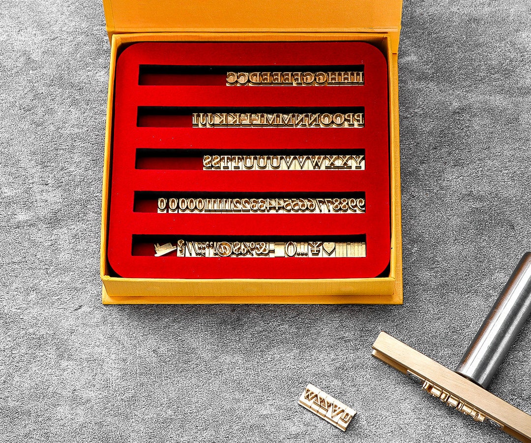 Leather Text Stamp, Leather Stamp Set, Interchangeable Wood Brand Iron ...