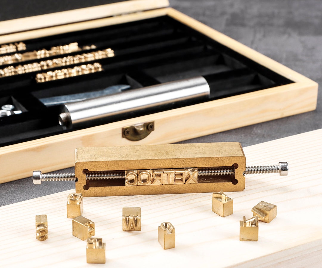 26pcs/set Brass Alphabet Letter Font Stamp Mold/ Leather Craft Seal ...