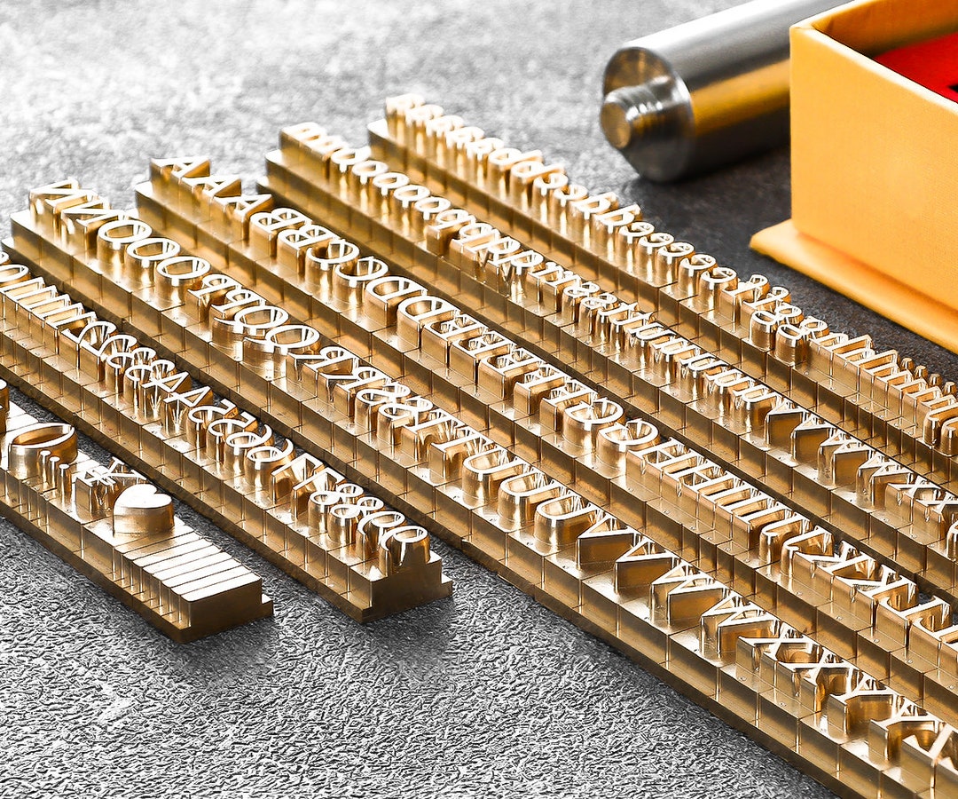 Interchangeable Brass Letter Full Set With Size and Font Options ...