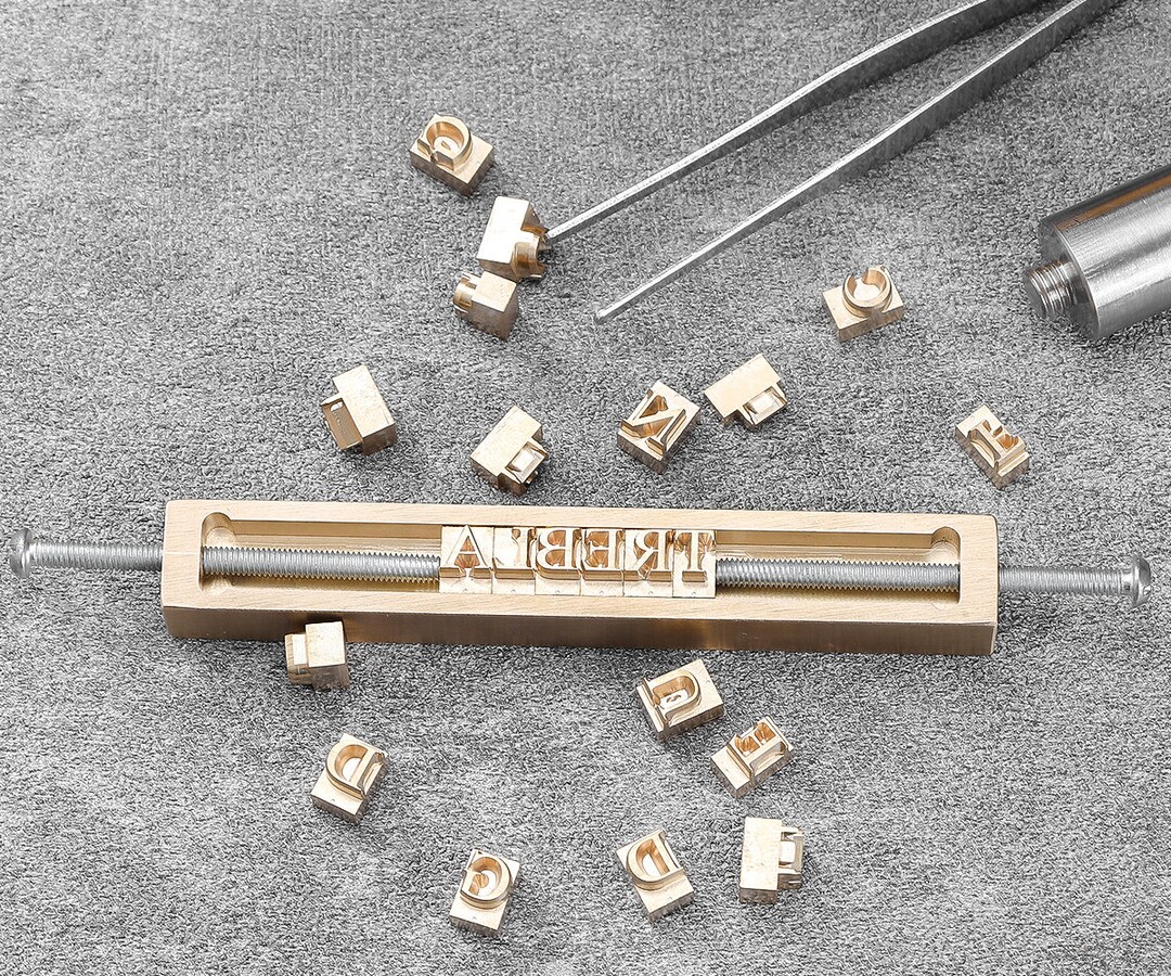 Alphabet Stamp Brass Metal Stamp, Custom Flame Heated Branding Iron ...