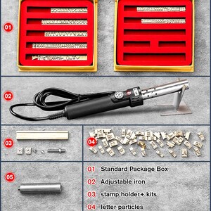 Custom 26 Alphabet Stamp With Branding Iron for Leather /t-slot ...