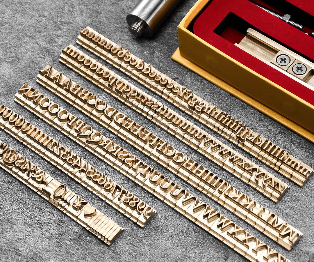 Interchangeable Brass Metal Letter Stamp, Leather Branding Iron - Etsy