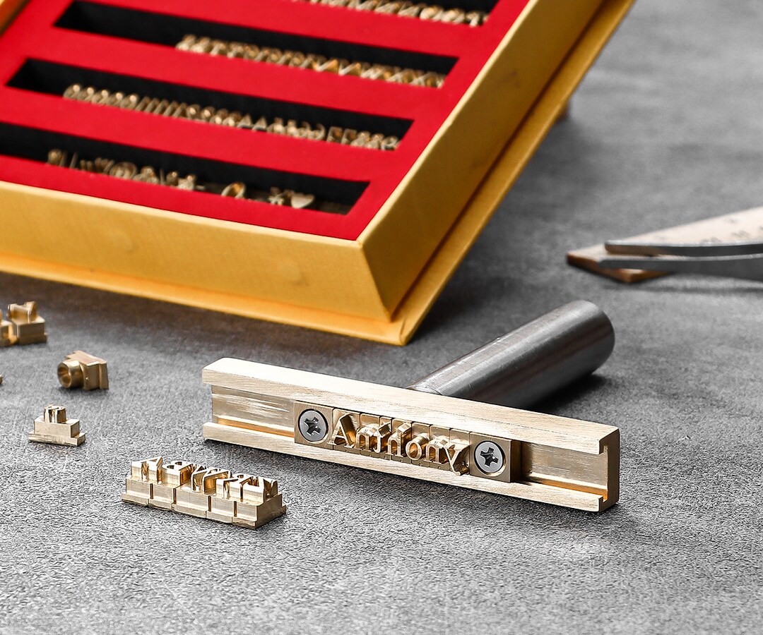 Custom Leather Alphabet Stamping, Alphabet Stamp Brass Metal Stamp ...