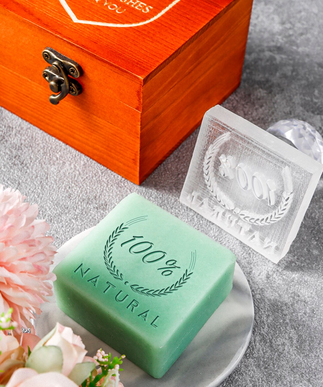 Custom Soap Mold, Acrylic Stamp Handle, Custom Name Soap, Custom ...