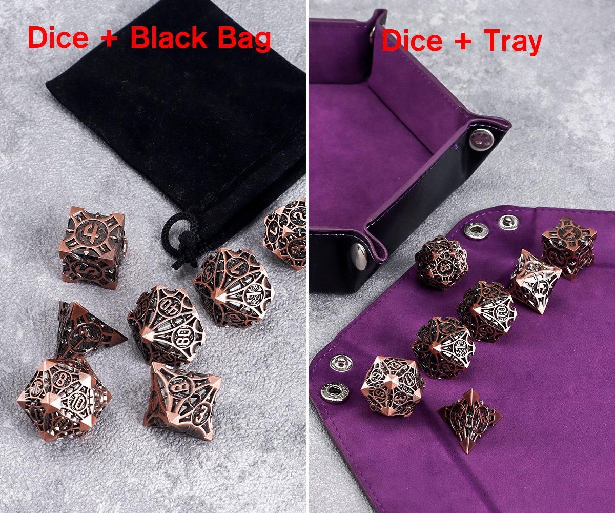 Mystery Dnd Metal Dice Resin Dice Set Blind Bags Mystery Dice Set for ...