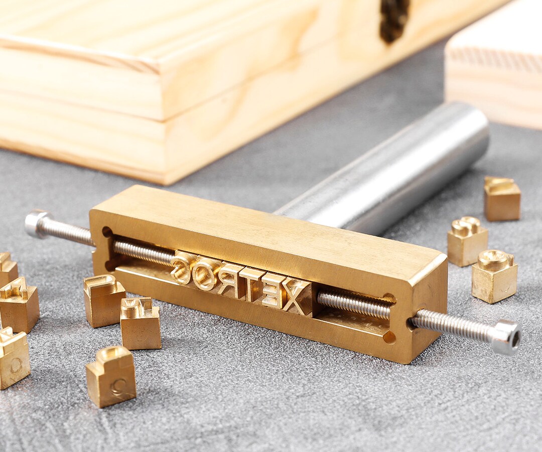 Customized Letter Brass Stamp / Upper and Lower Cases, Symbols, Numbers ...