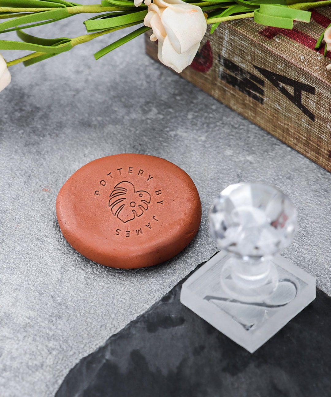 Personalized Ceramic Stamps, Custom Pottery Stamps, 12 Mm Thick Brass ...