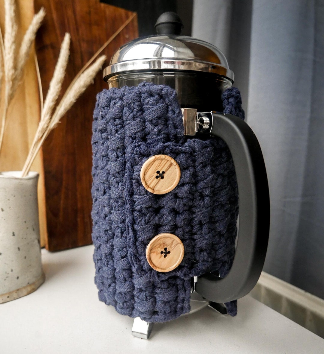 French Press Cozy, Crochet Pattern - Etsy