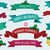 Christmas Ribbon Banner Clipart. Hand Drawn and Cut Out Banners ...