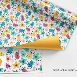 Love Bugs Insect & Garden Seamless Patterns. Ladybird and Beetles Kids ...