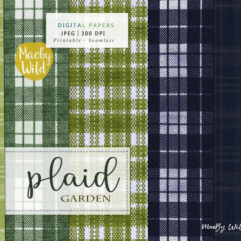 Tartan Paper - Etsy