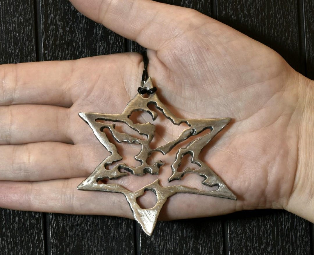A Tree of Life Combined With a Star of David, Star of David Necklace ...