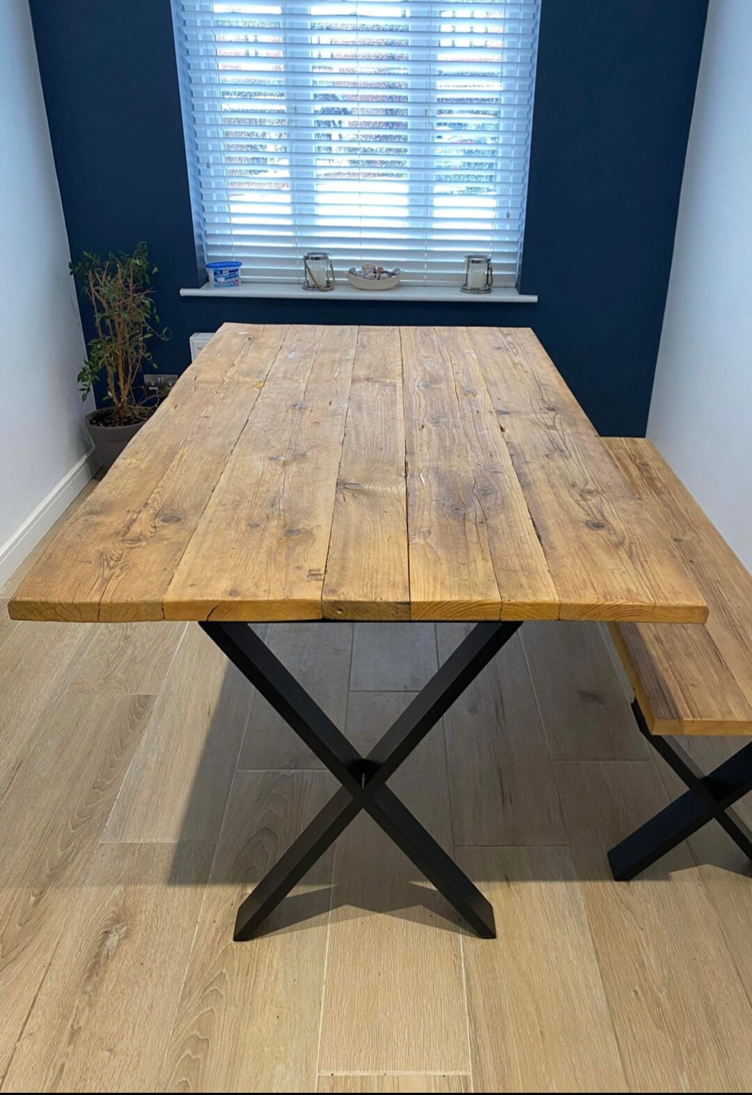 The Stamford Scaffold Table With Metal Legs - Etsy