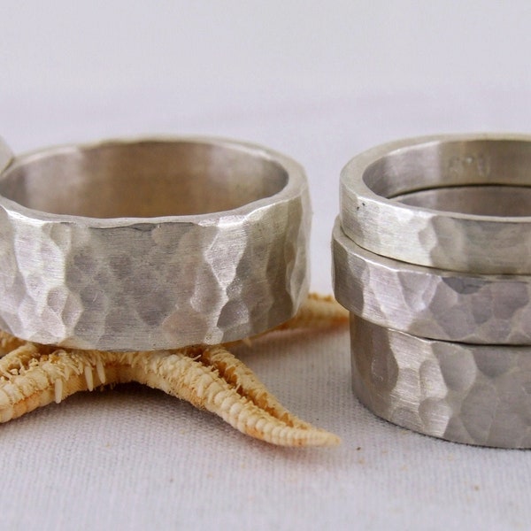 Wide Silver Ring - Etsy