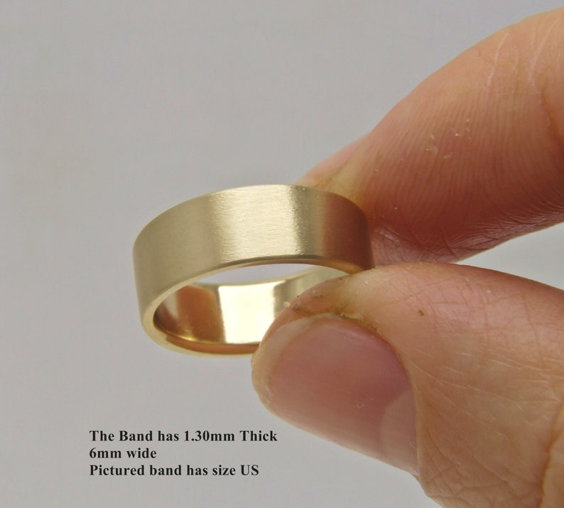 6mm10k Solid Gold Yellow Gold 1.3mm Thicksolid Gold - Etsy