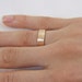 10K Solid Gold Two Color Band Solid Gold Wedding Band Rose - Etsy