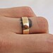 10K Solid Gold Two Color Band Solid Gold Wedding Band Rose - Etsy
