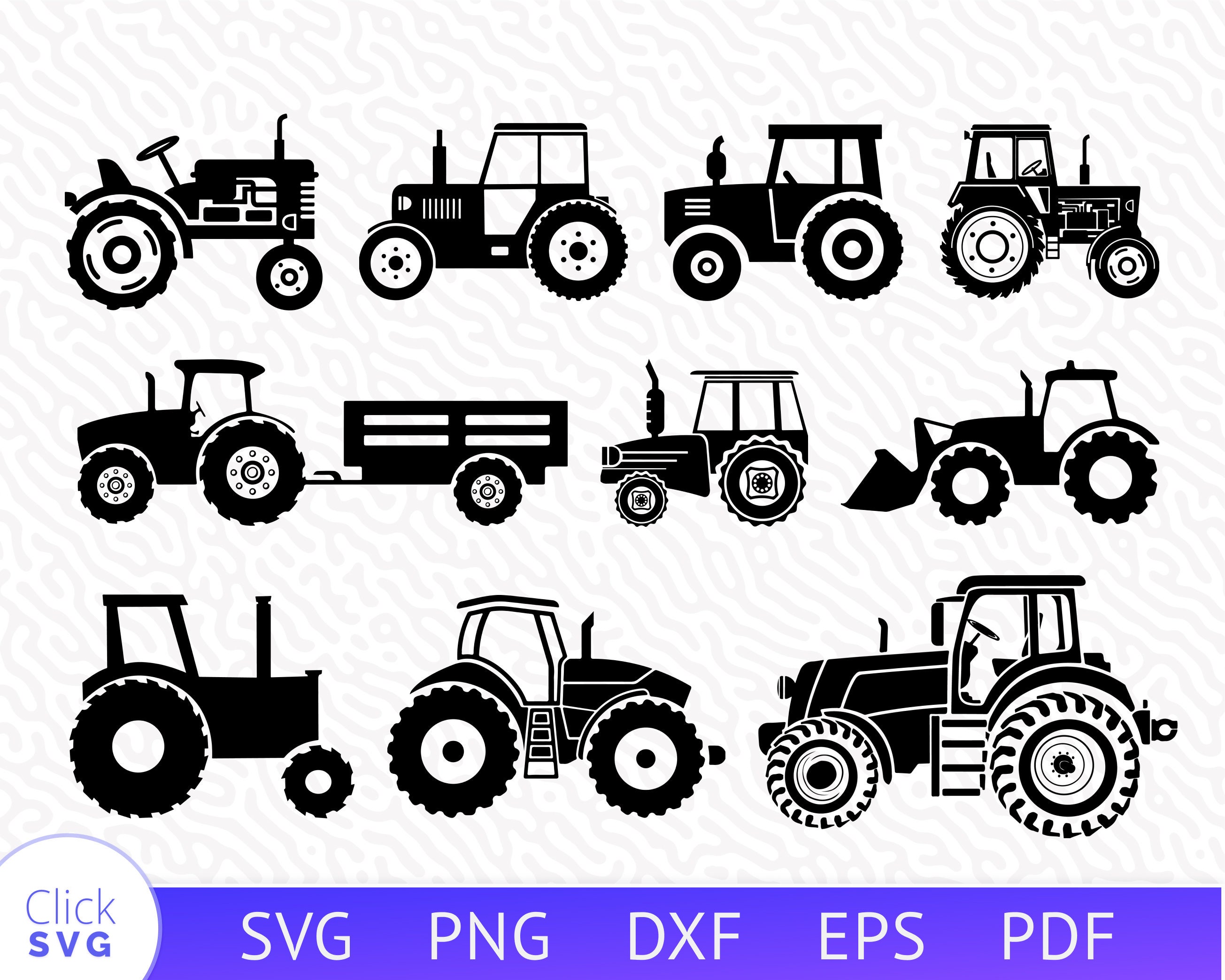 Tractor SVG Tractor Silhouette Tractor Clipart Tractor Png | Etsy Canada