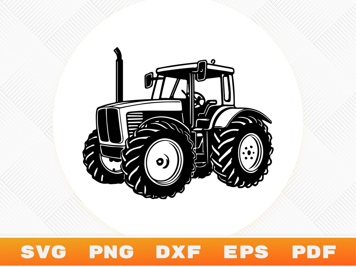 Tractor SVG, Farm Tractor Svg, Tractor Silhouette Svg, Tractor Birthday ...