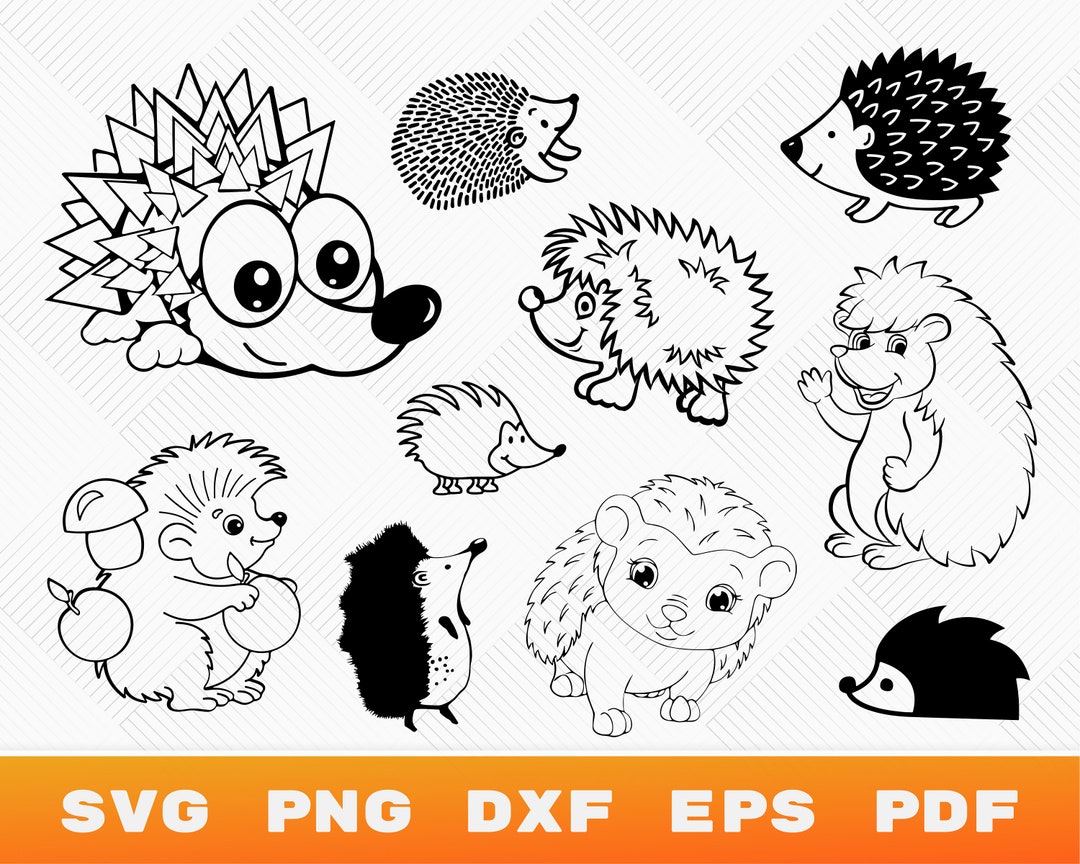 Cute Hedgehog Svg, Hedgehog Cut Files Svg, Hedgehog Clipart, Peeking ...