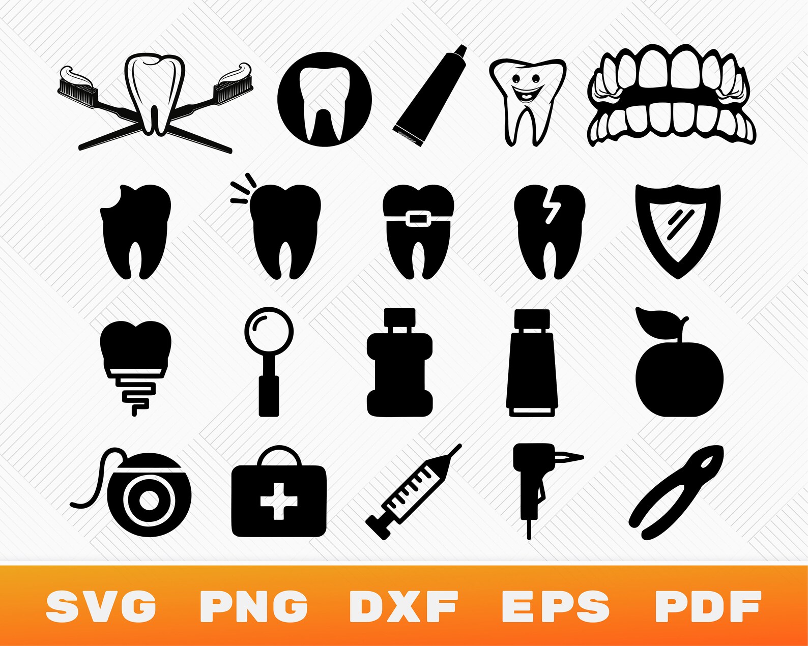 Dental SVG, Tooth Svg, Dentist Svg, Dental Clipart, Dental Clinic Svg ...