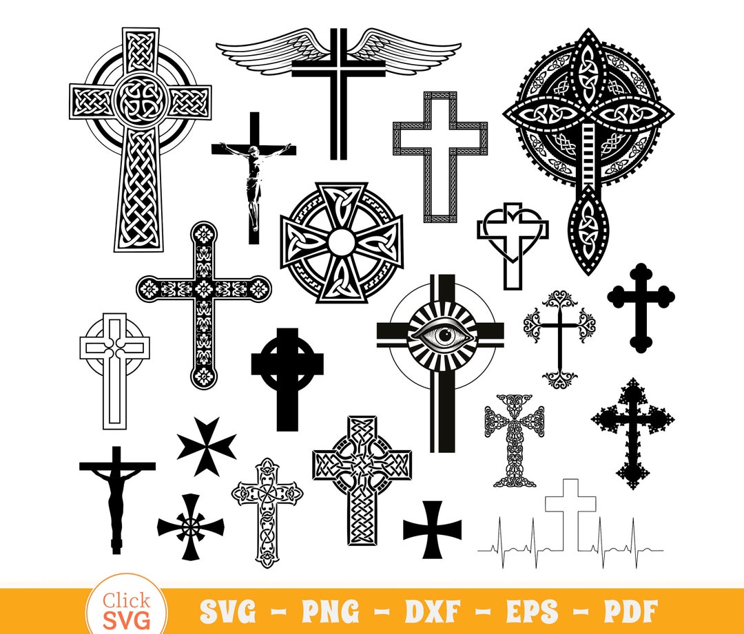 Cross Svg Bundle, Jesus Cross Svg, Old Rugged Christian Cross, Faith ...