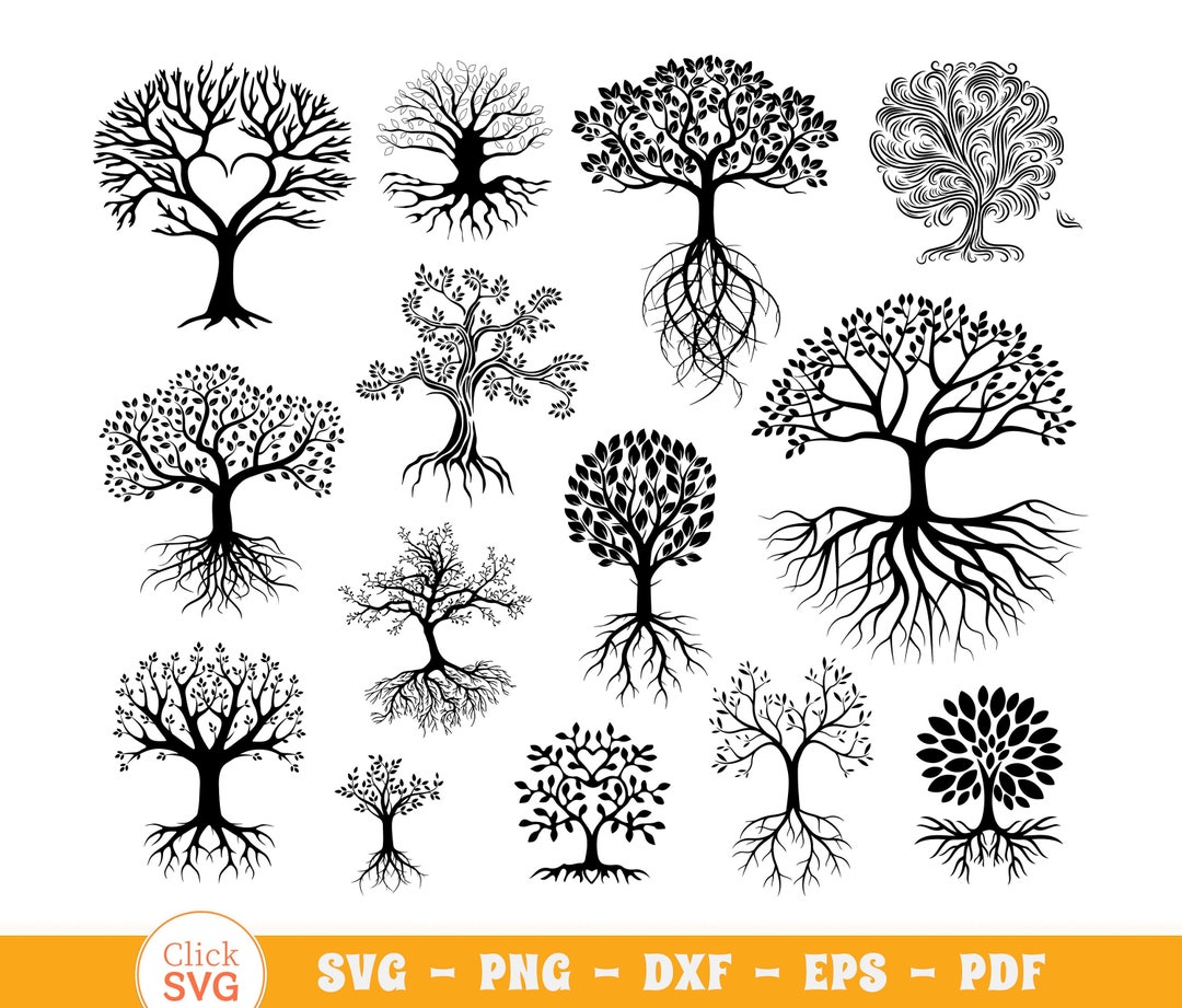 Tree of Life SVG Bundle, Roots Design (digital Download) - Etsy