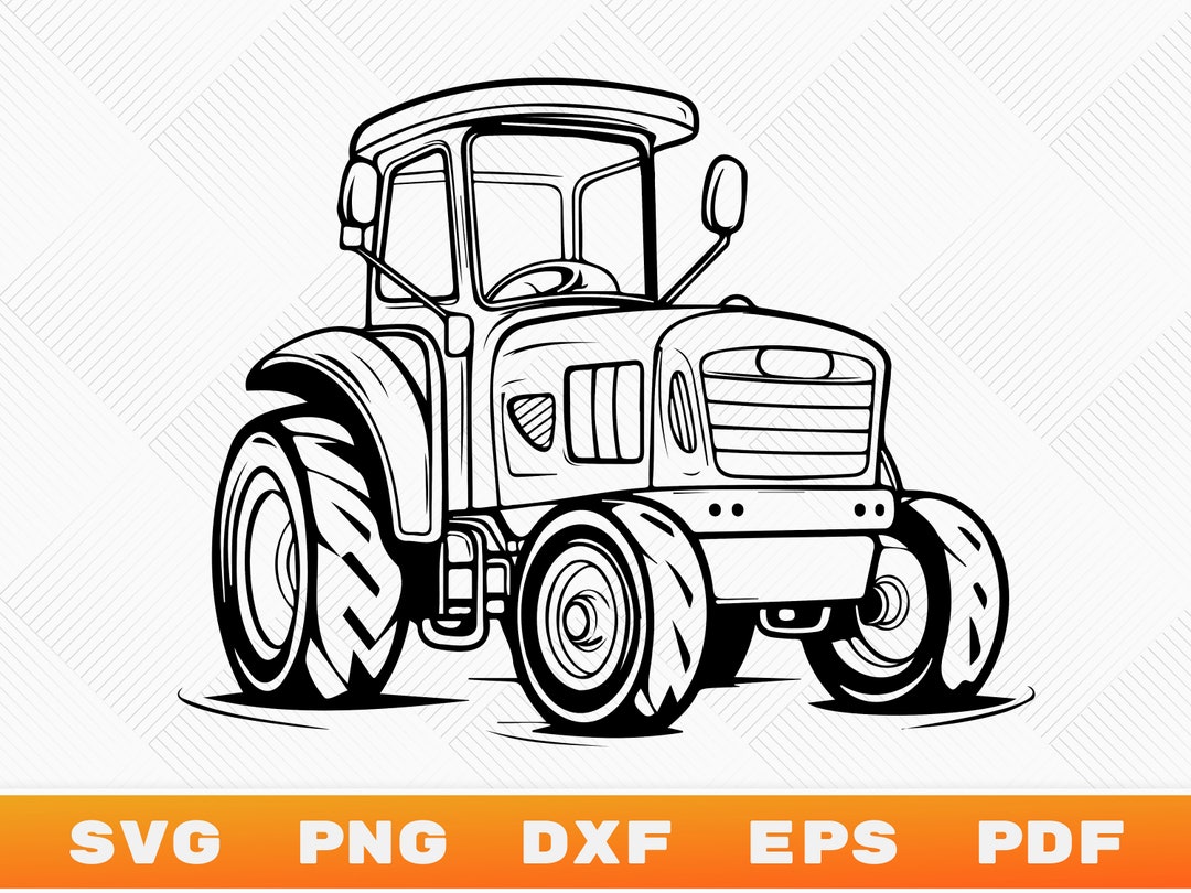 Tractor SVG, Tractor Svg for Laser, Tractor Birthday Svg, Tractor ...