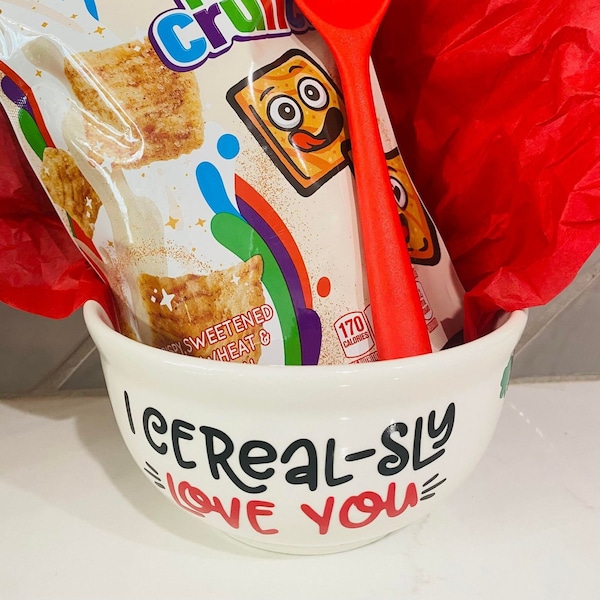 I Cerealsly Love You Bowl - Etsy