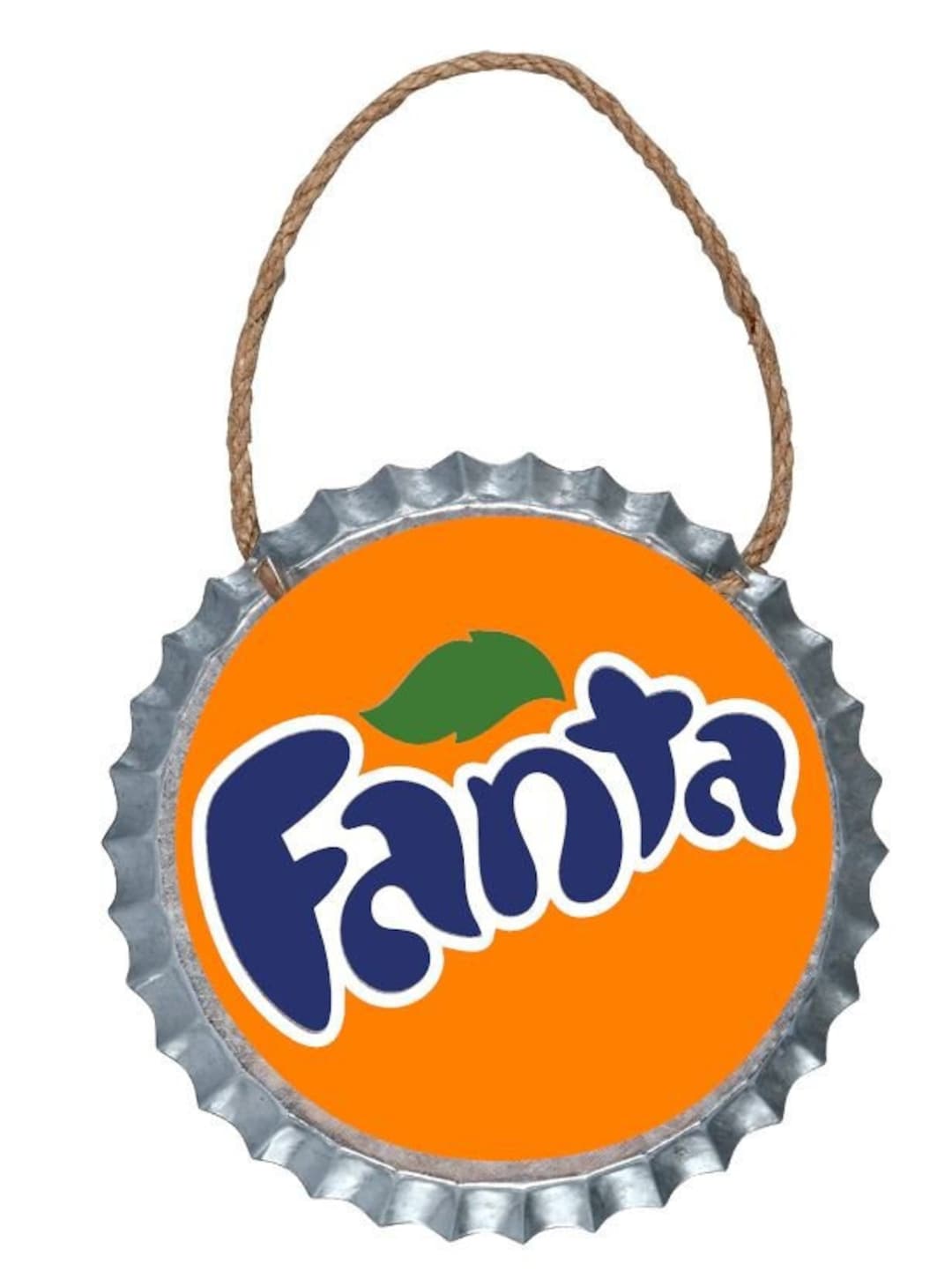 FANTA / Pop/ Soda/ Galvanized Metal Bottle Cap Wall Decor - Etsy