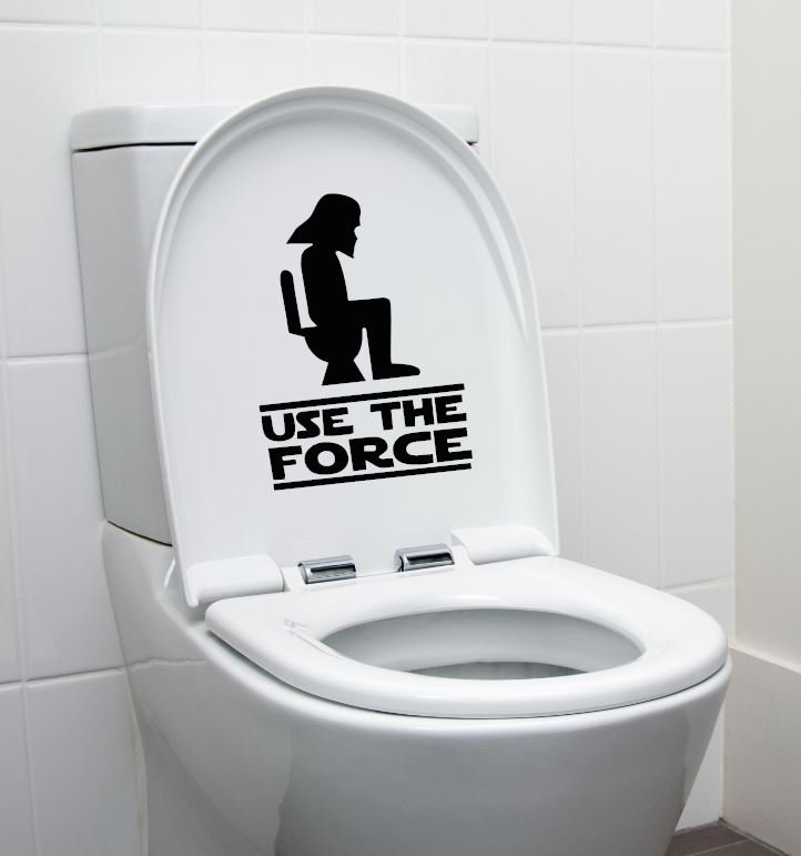 Use the Force-toilet Sticker | Etsy
