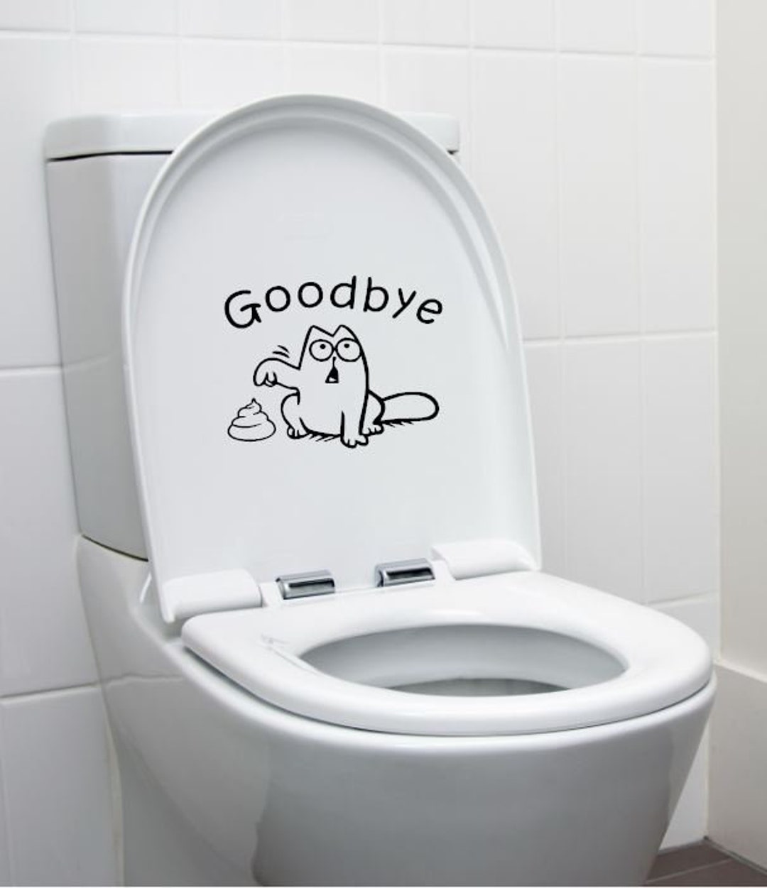 Goodbye Poop / Toilet Sticker - Etsy