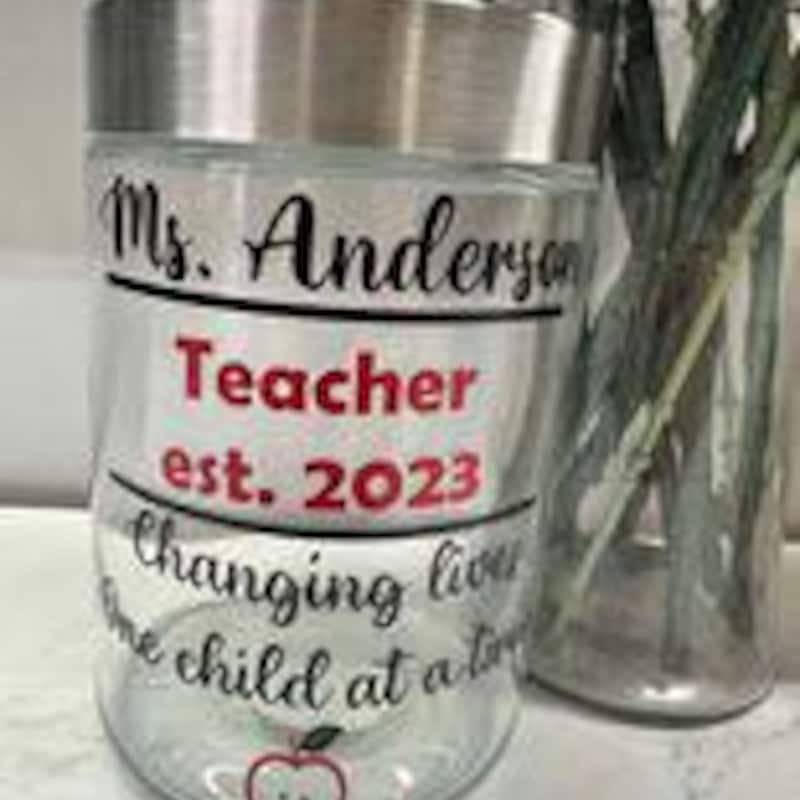 Teacher Jar - Etsy