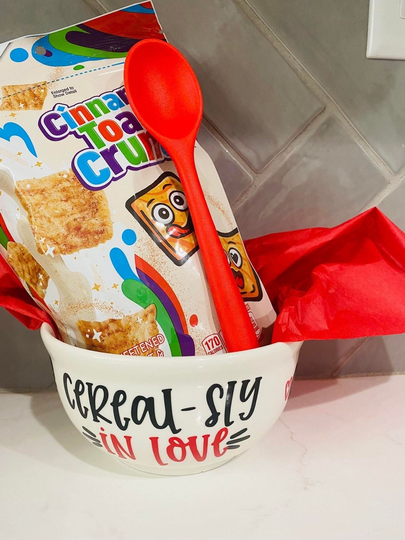 CEREAL-SLY in Love Personalized Bowl Cereal Lover - Etsy