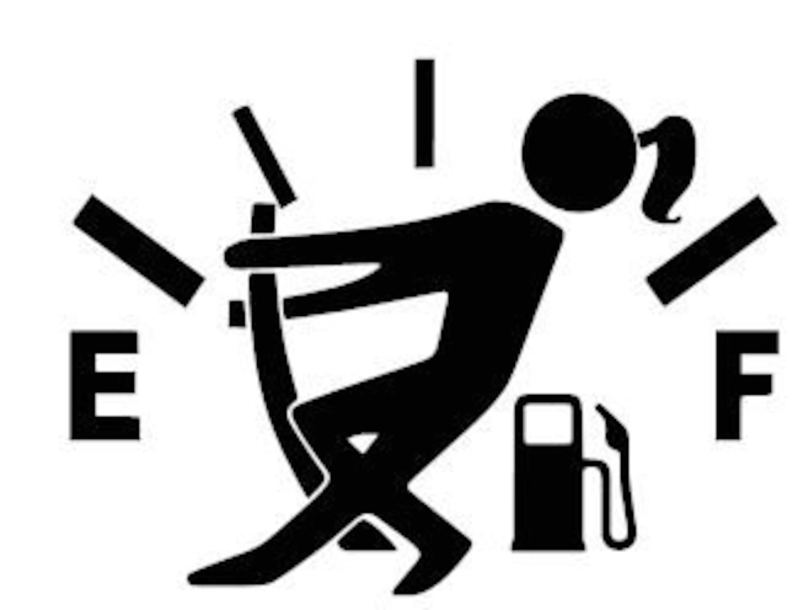Gas Gauge Decal-girl - Etsy
