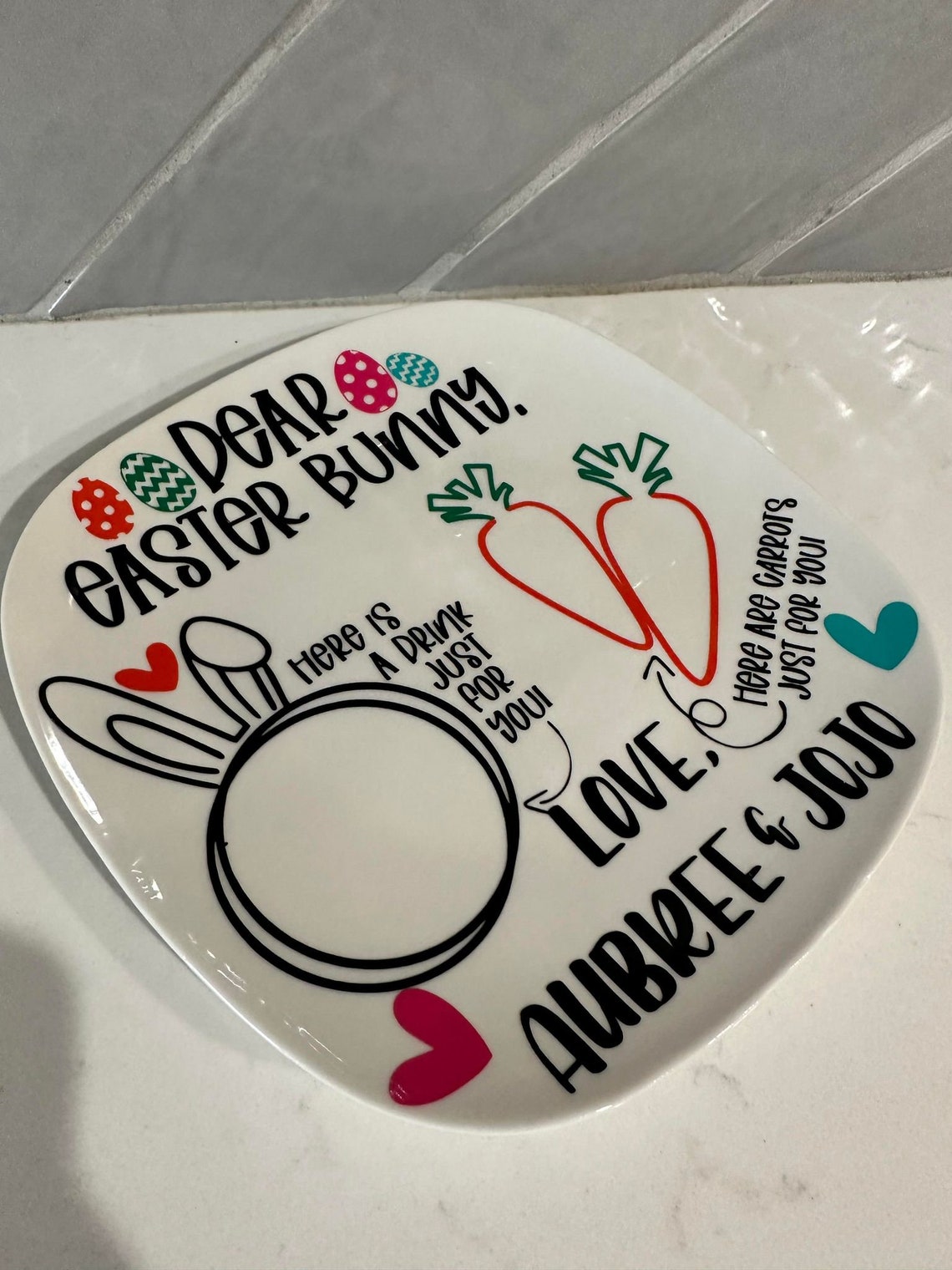 Easter Bunny Treat Plate - Etsy