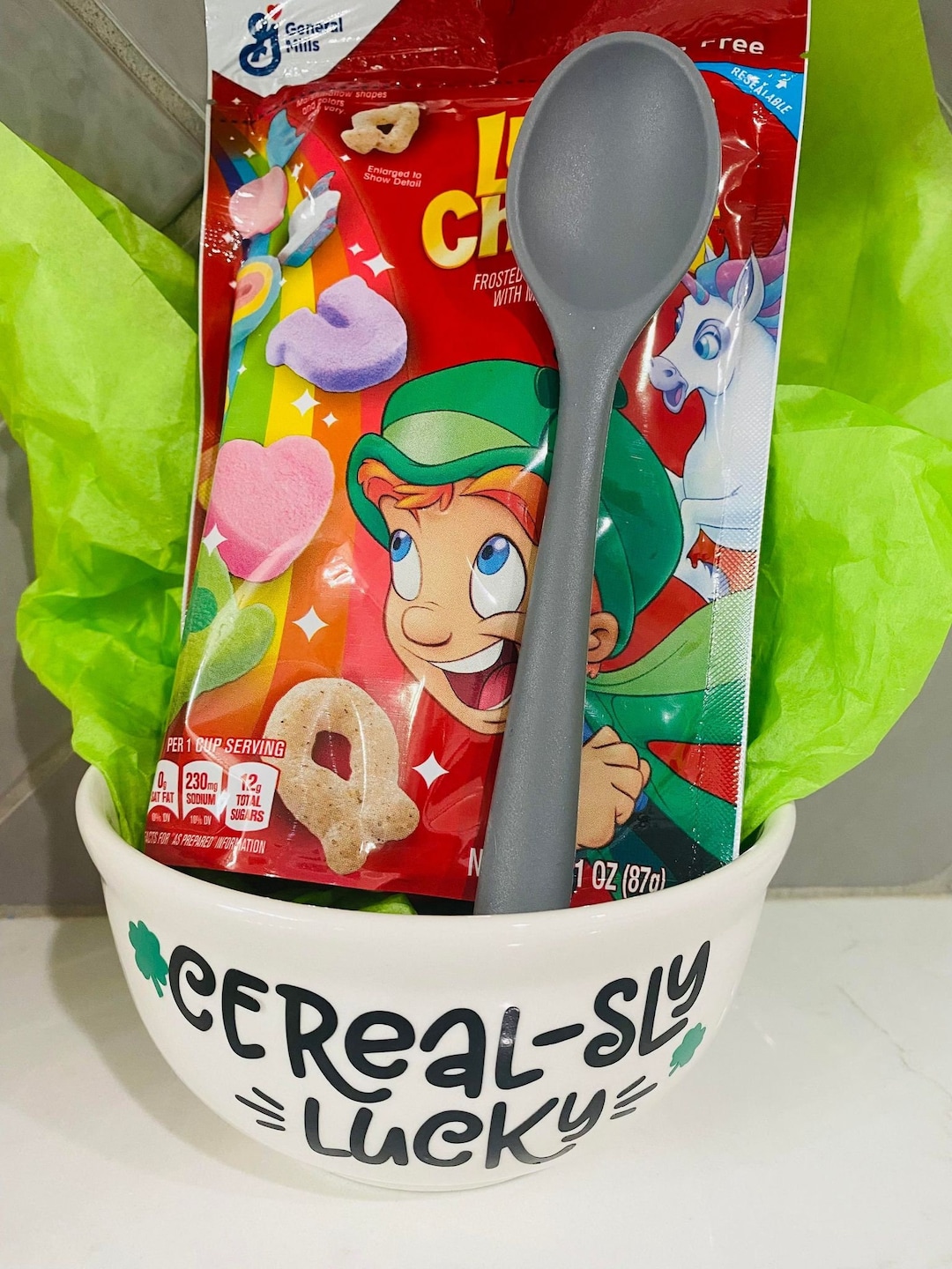 CEREAL-SLY LUCKY Personalized Bowl, Cereal Lover, Personalized Gifts ...