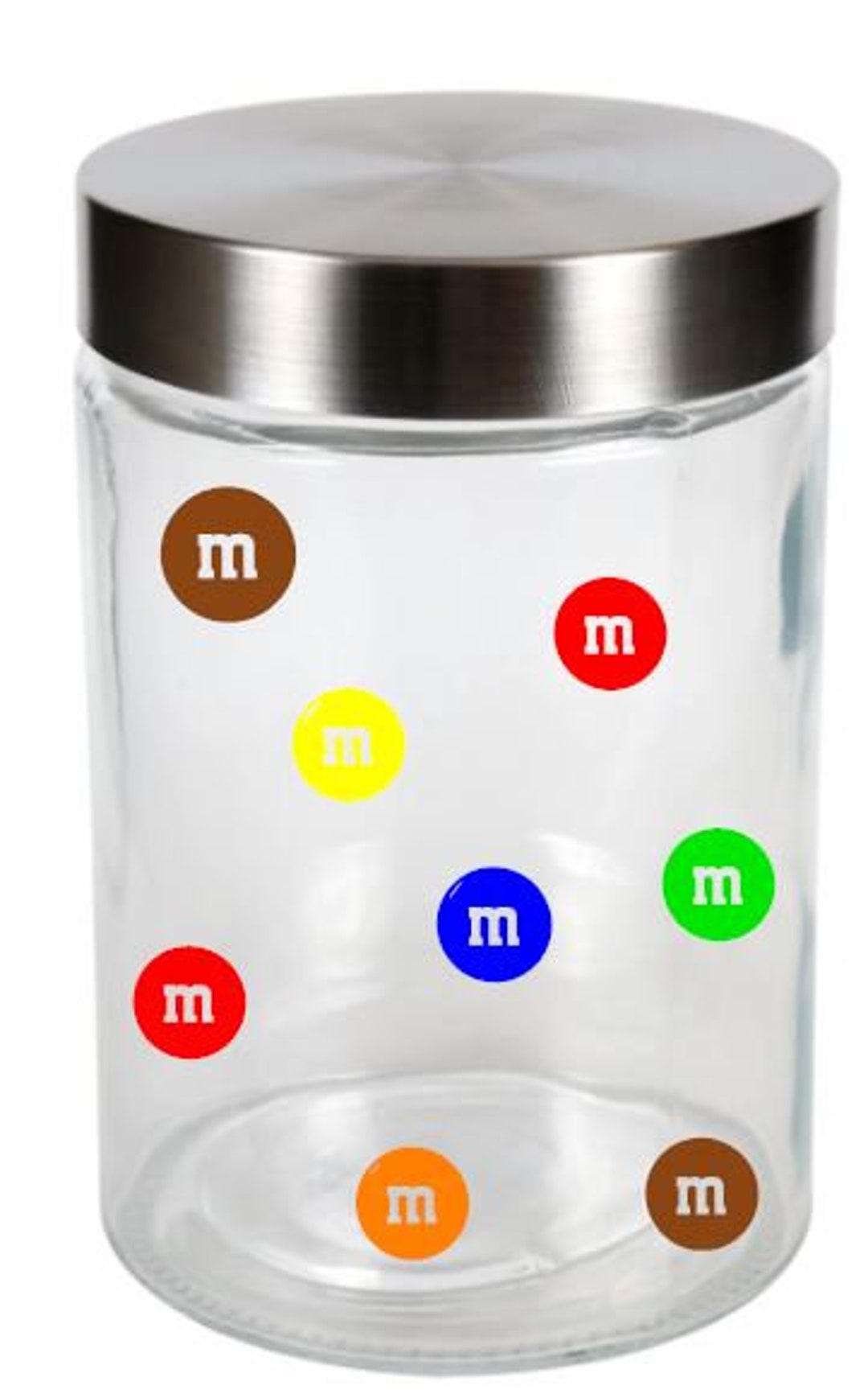 M&M Candy Jar-personalized-color Options! 33.3oz - Etsy
