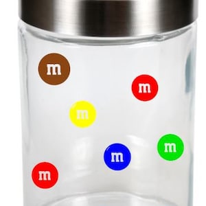 M&M Candy Jar-personalized-color Options! 33.3oz - Etsy
