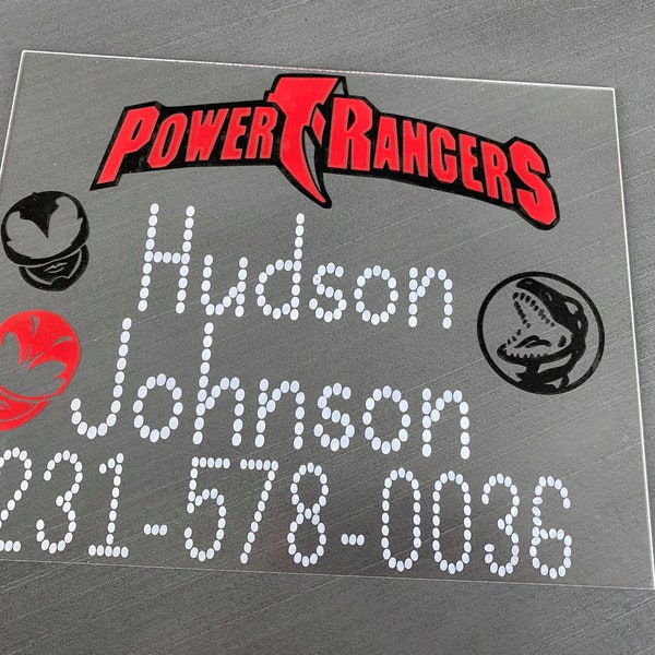 Acrylic Power Ranger Tracing - Etsy