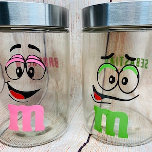 Yellow M&M Candy Jar-personalized-color Options!-33.6oz - Etsy