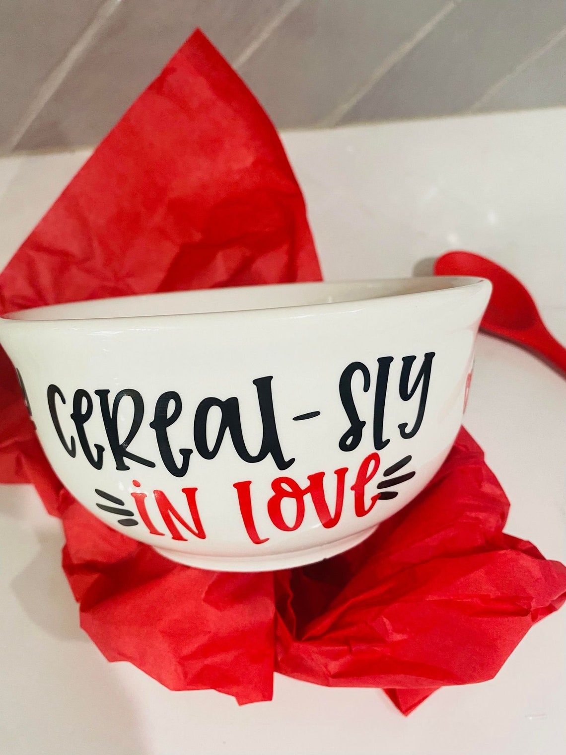 CEREAL-SLY in Love Personalized Bowl Cereal Lover - Etsy