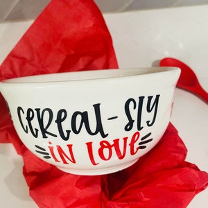 CEREAL-SLY in Love Personalized Bowl, Cereal Lover, Personalized Gifts ...