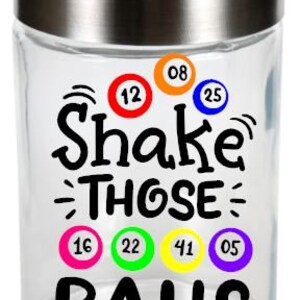 Shake Those Balls, Bingo Bag, Bingo Bowl, Bingo Jar, Bingo Shirt, Bingo ...